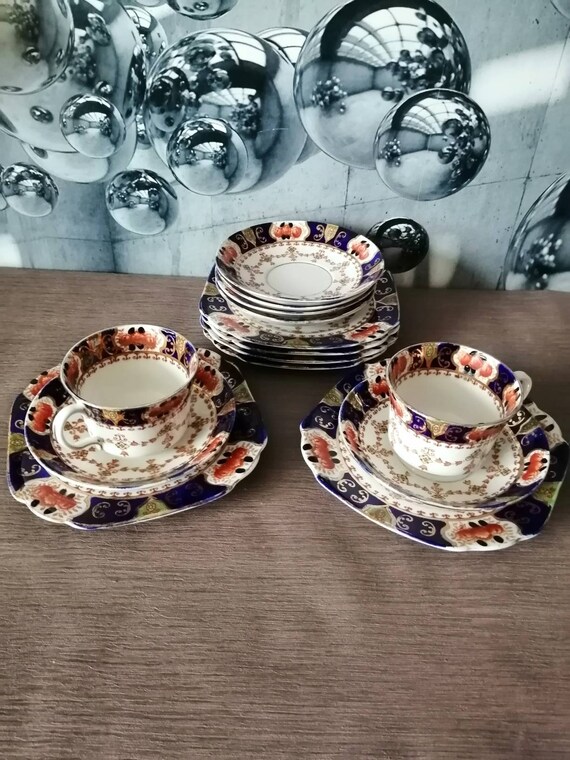 Antique MELBA Bone China Imari Pattern Set | Etsy