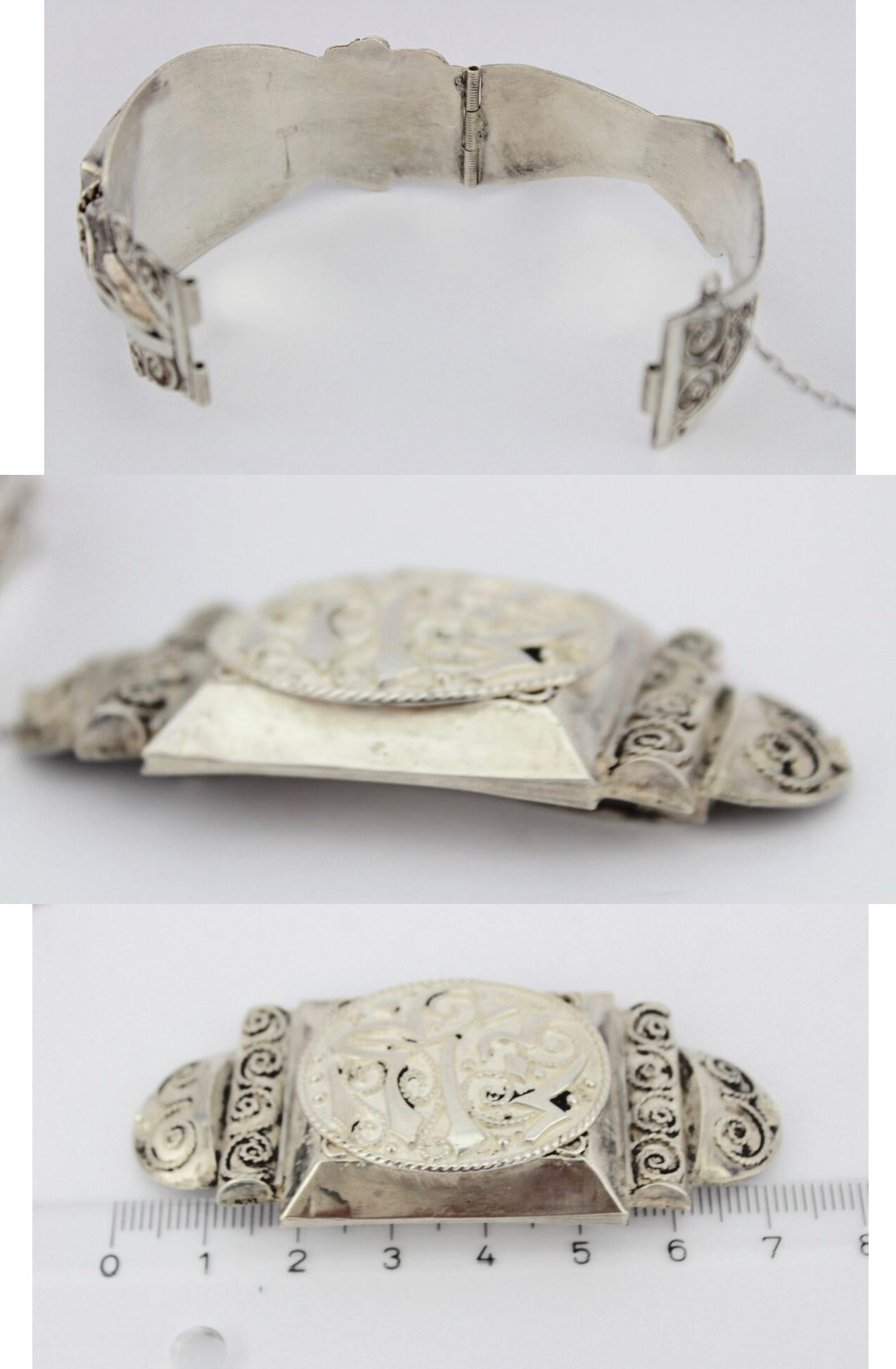 Jewellery Set Silver Bracelet & Brooch Arabic Font Bracelet - Etsy UK