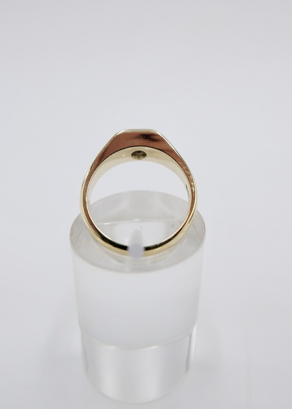 80s Solitaire Ring Yellow Gold 585 14K Women's Ring B… - Gem