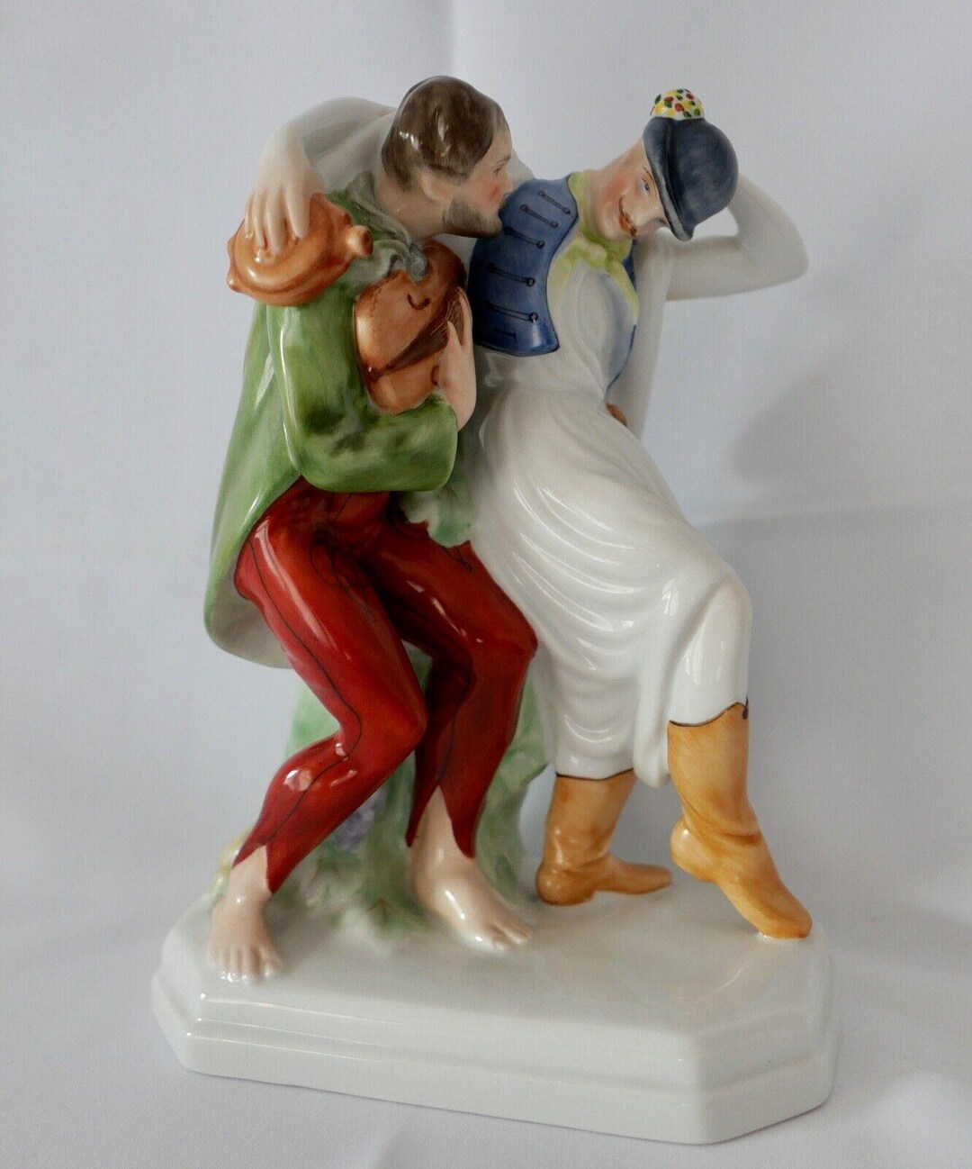 Porcelain Figurine Herend Hungary Dancing Men Drunken Musicians 22 Cm ...
