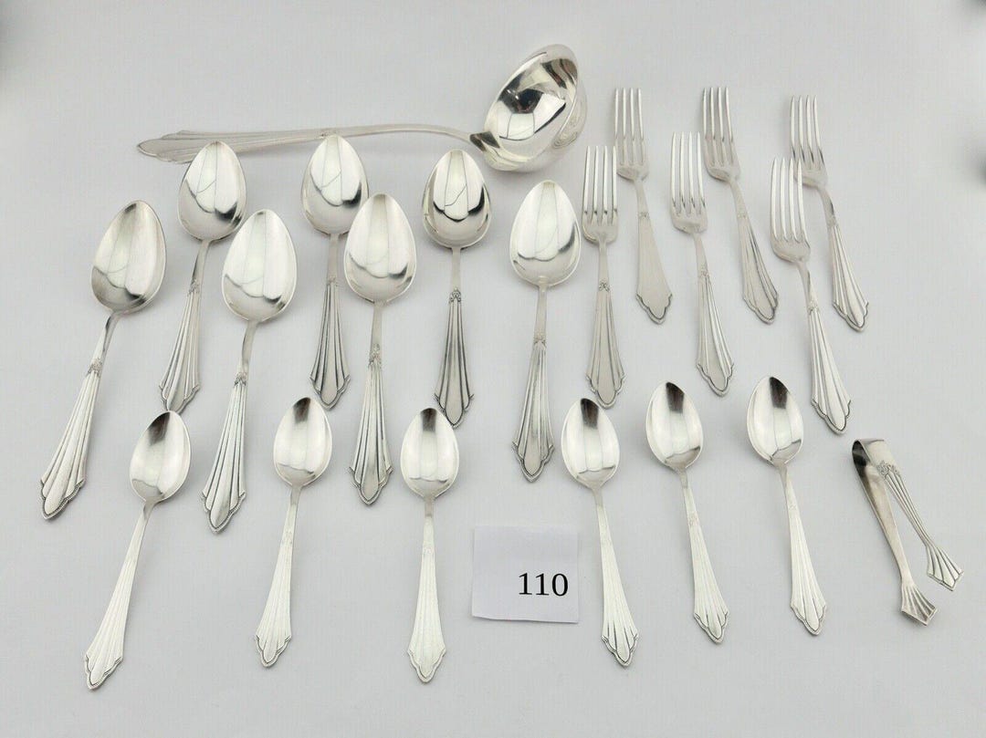21 Pcs WMF 900 Fan Pattern 90s Cutlery Cutlery Fork Spoon Ladle Tongs ...