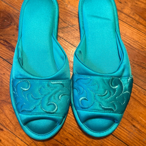 Satin Slippers - Etsy
