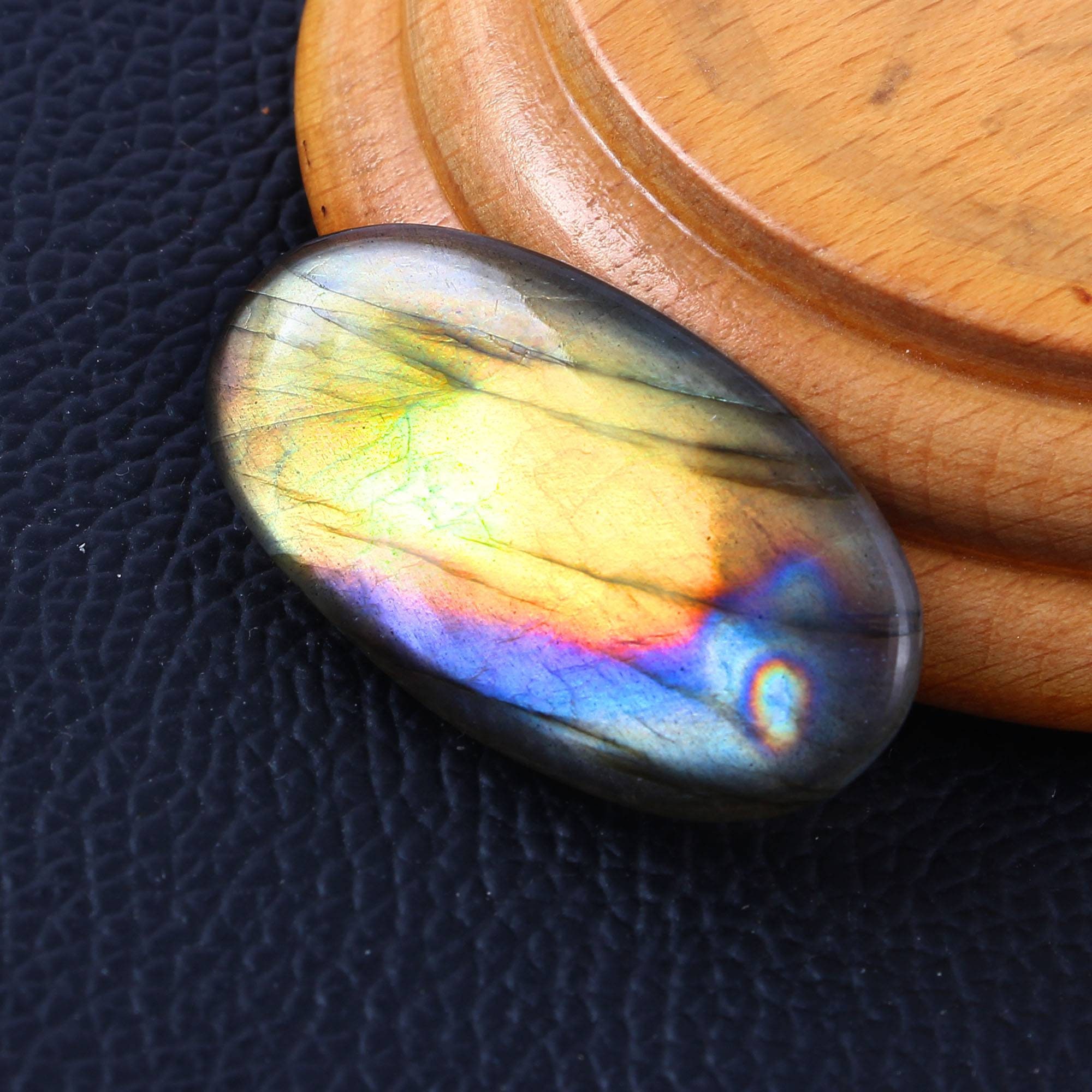 Purplish Yellow Labradorite Cabochon Labradorite Gemstone | Etsy