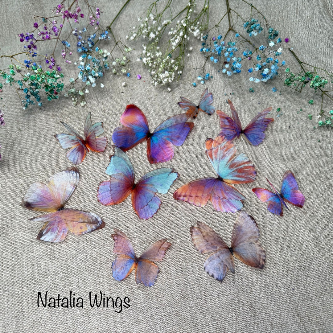 Set of 10 Silk Butterflies "miracle Wings", Natalia Wings, Butterfly ...