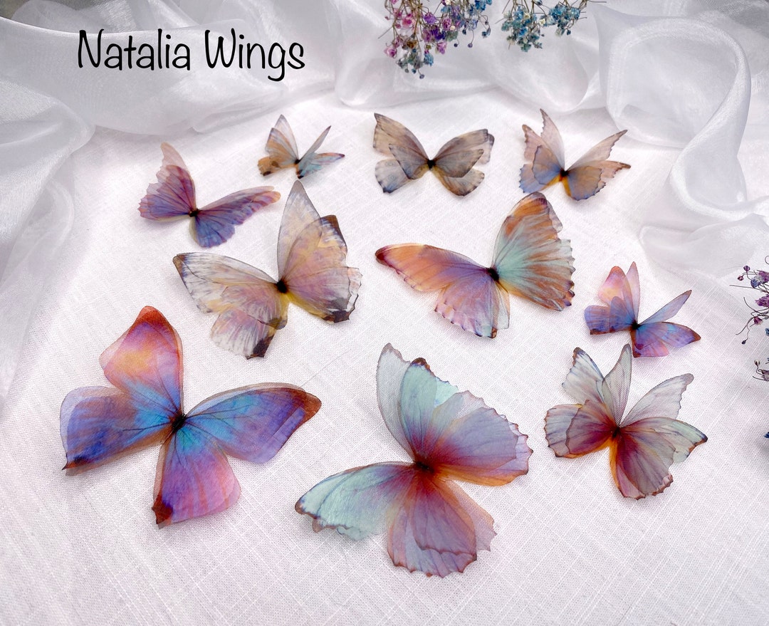 Set of 10 Silk Butterflies miracle Wings, Natalia Wings, Butterfly ...