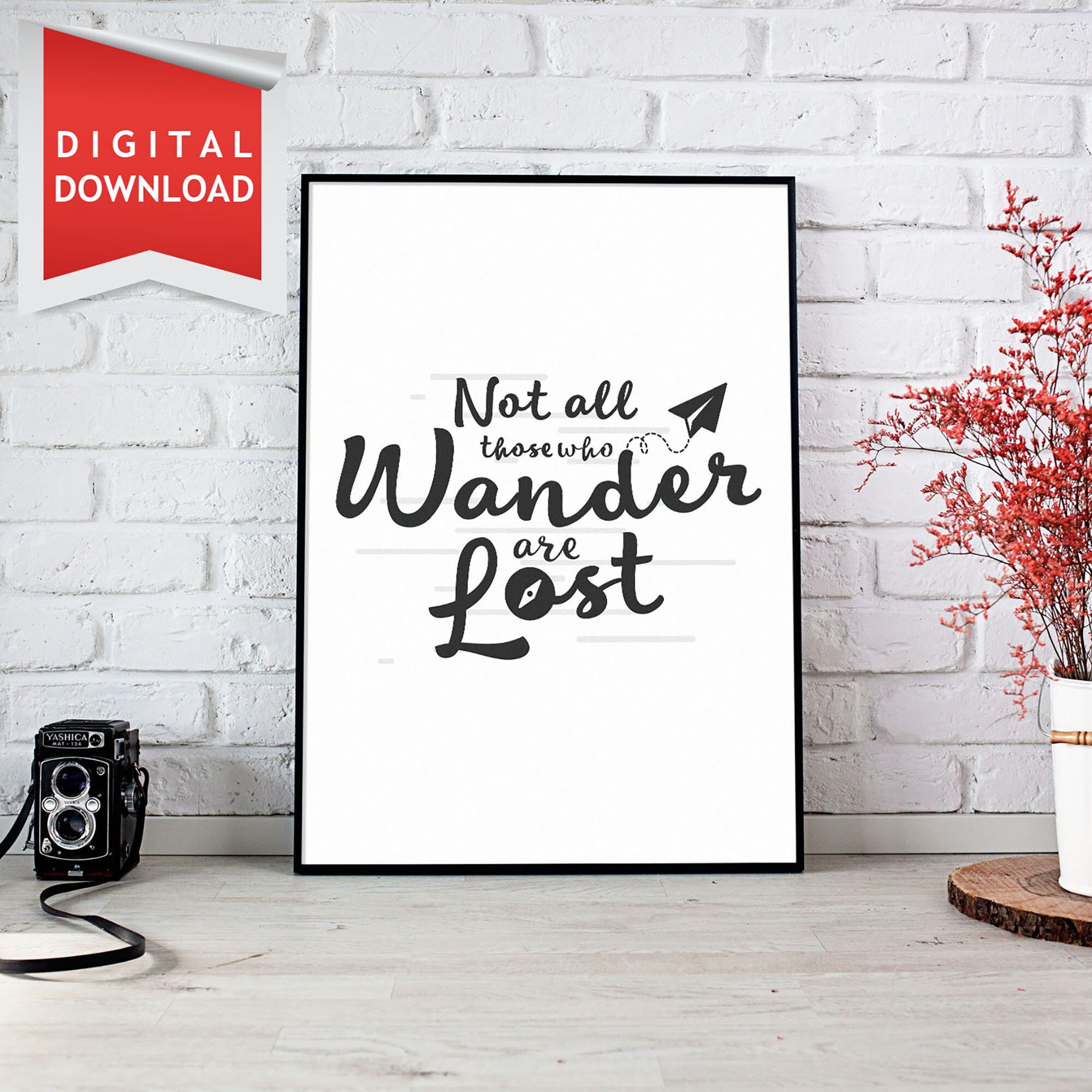 Not All Those Who Wander Are Lost Quote Printable Not All - Etsy