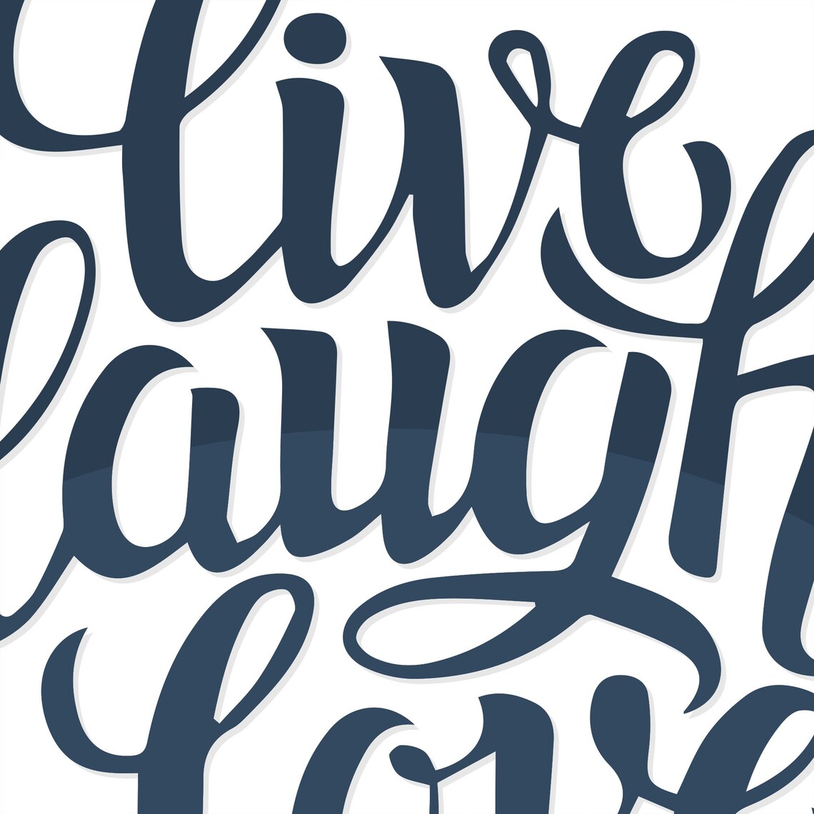 Live Laugh Love, Live Laugh Love Print, Art Print, Typography, Simple ...