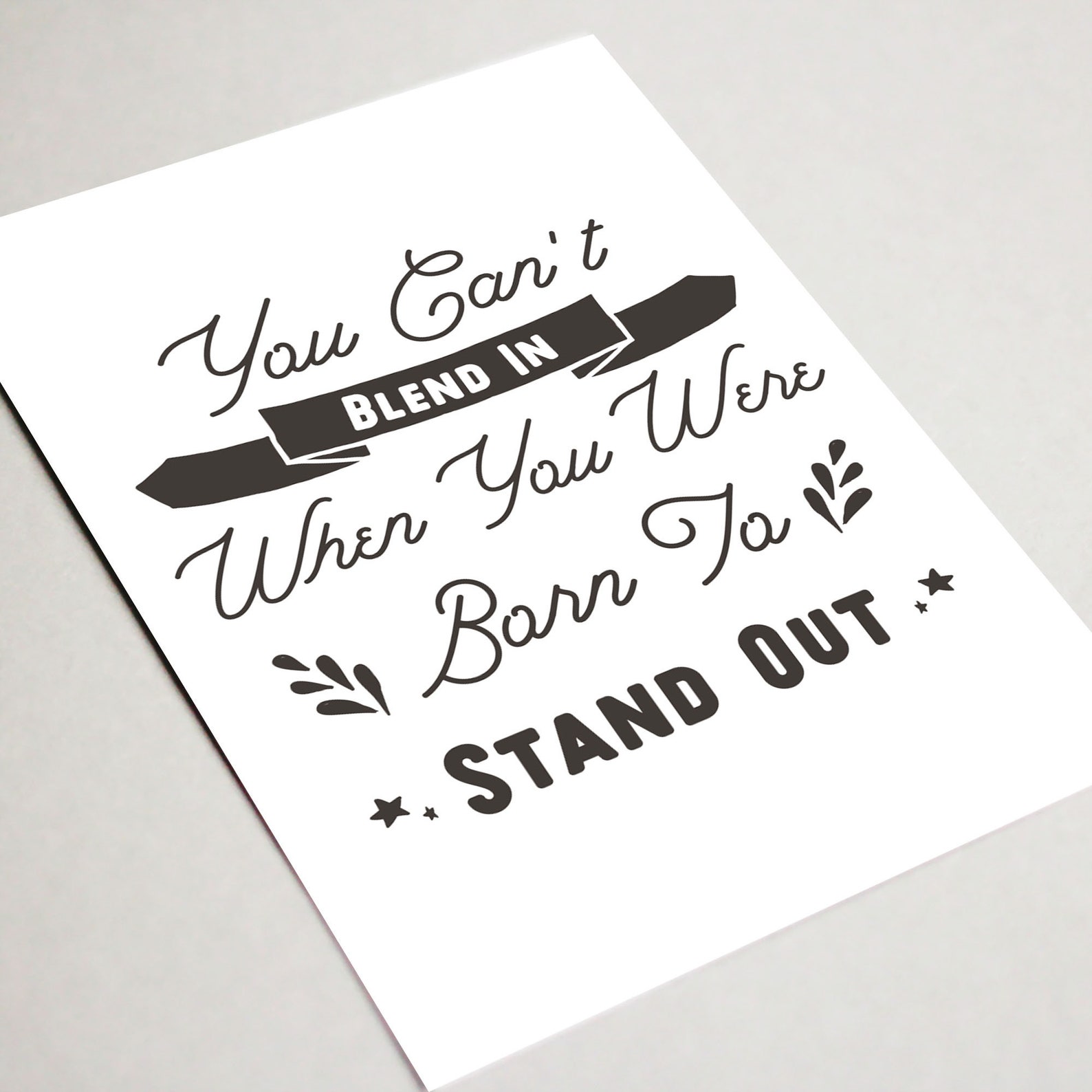 You Can't Blend in When You Were Born to Stand Out, Wonder, Rj Palacio ...