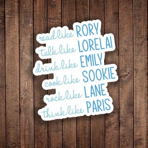 Gilmore Sticker Pack | TV Show Sticker | Rory and Lorelai Sticker ...