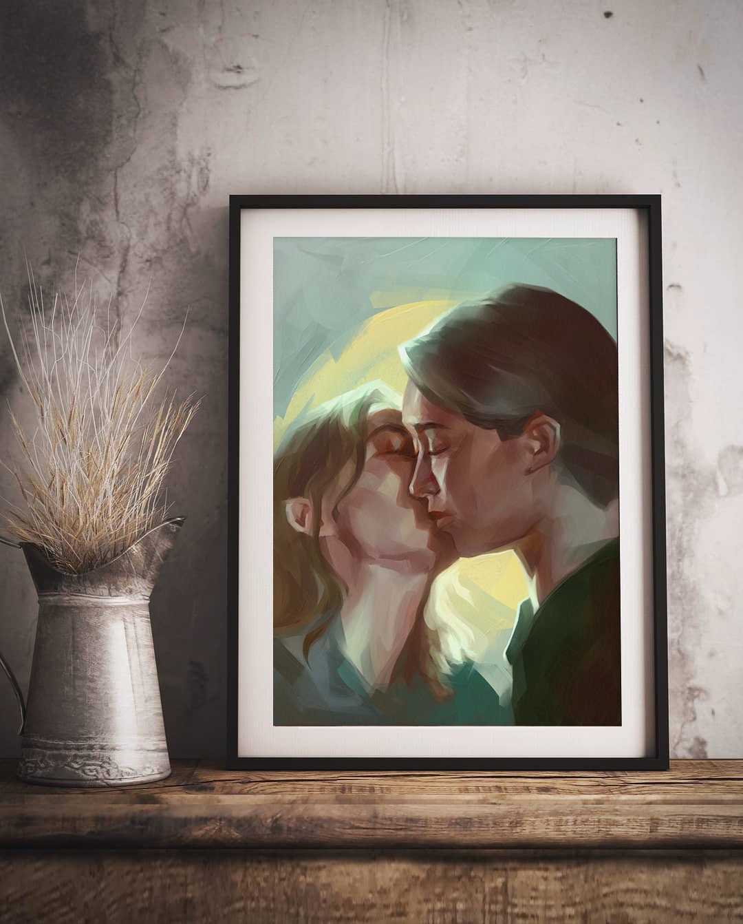 Ava and Beatrice From Warrior Nun. Kiss Scene. Art Print - Etsy