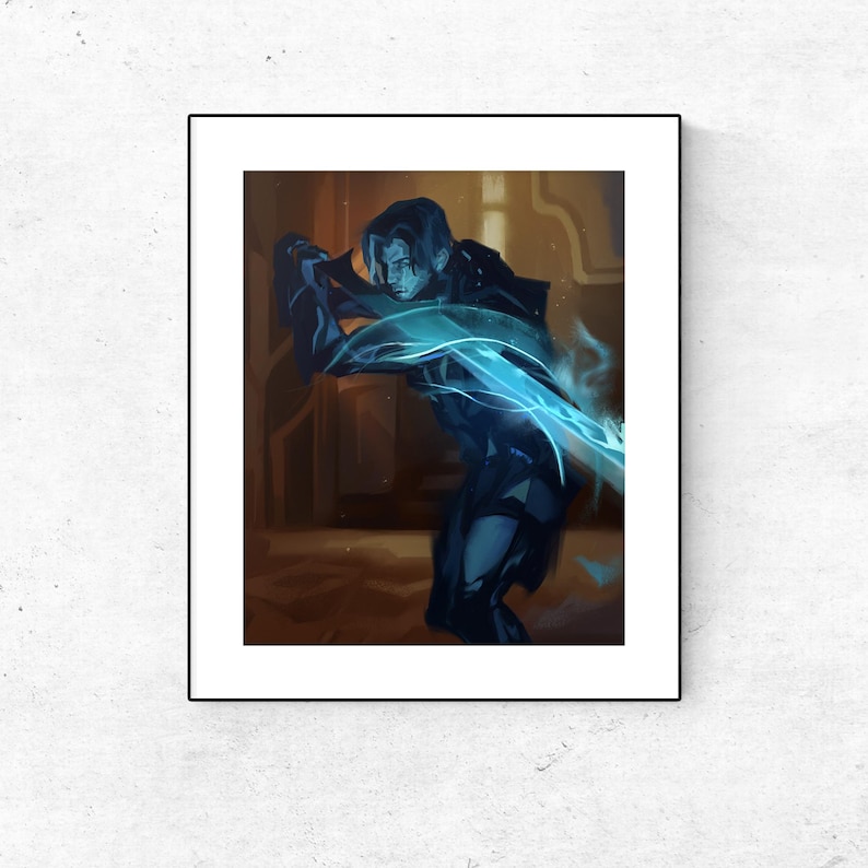 Arthur Nightingale. Warframe Inspired Art Print - Etsy