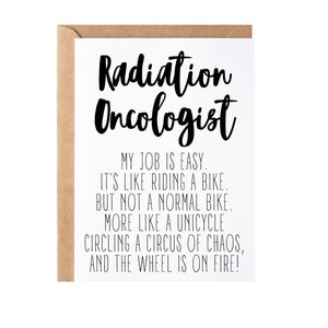 Radiation Oncologist Gift, Card Funny Radiation Oncology Student ...