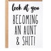 Becoming an Aunt Gift, Card | Funny Promoted to Auntie Congratulations ...