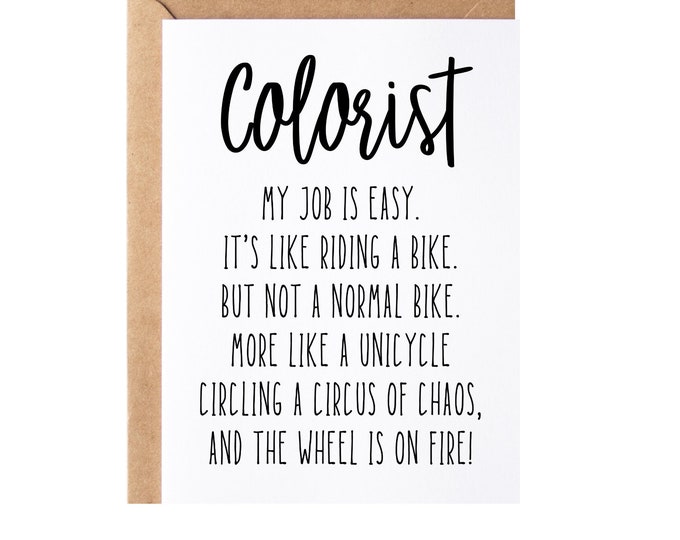 Hair Color Roots Birthday Funny Birthday Card With Envelope for Him or ...