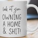 New Homeowner Gift, Funny Home Owner First Time Home Buyer Present Idea ...