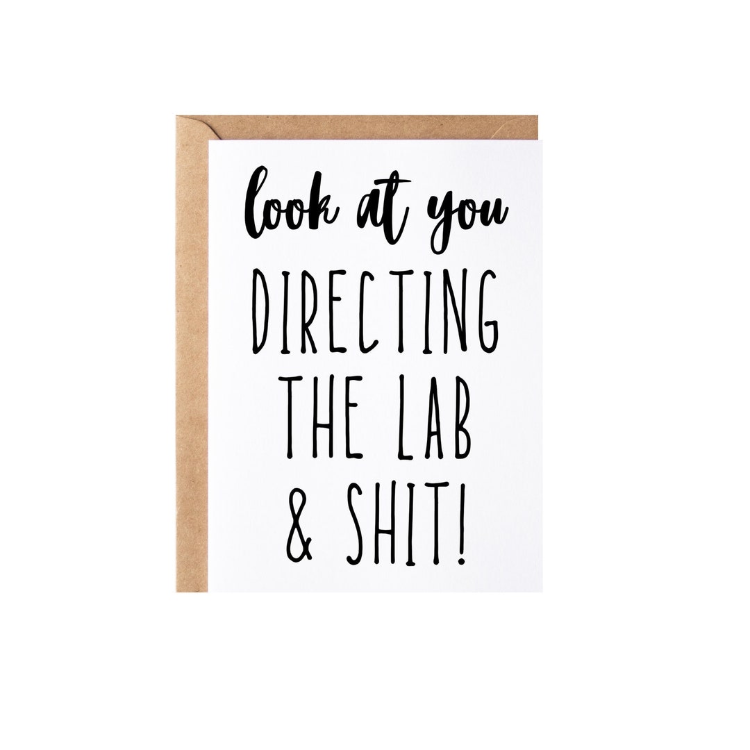 Lab Director Gift, Card | Funny Laboratory Director Present Idea, Lab ...