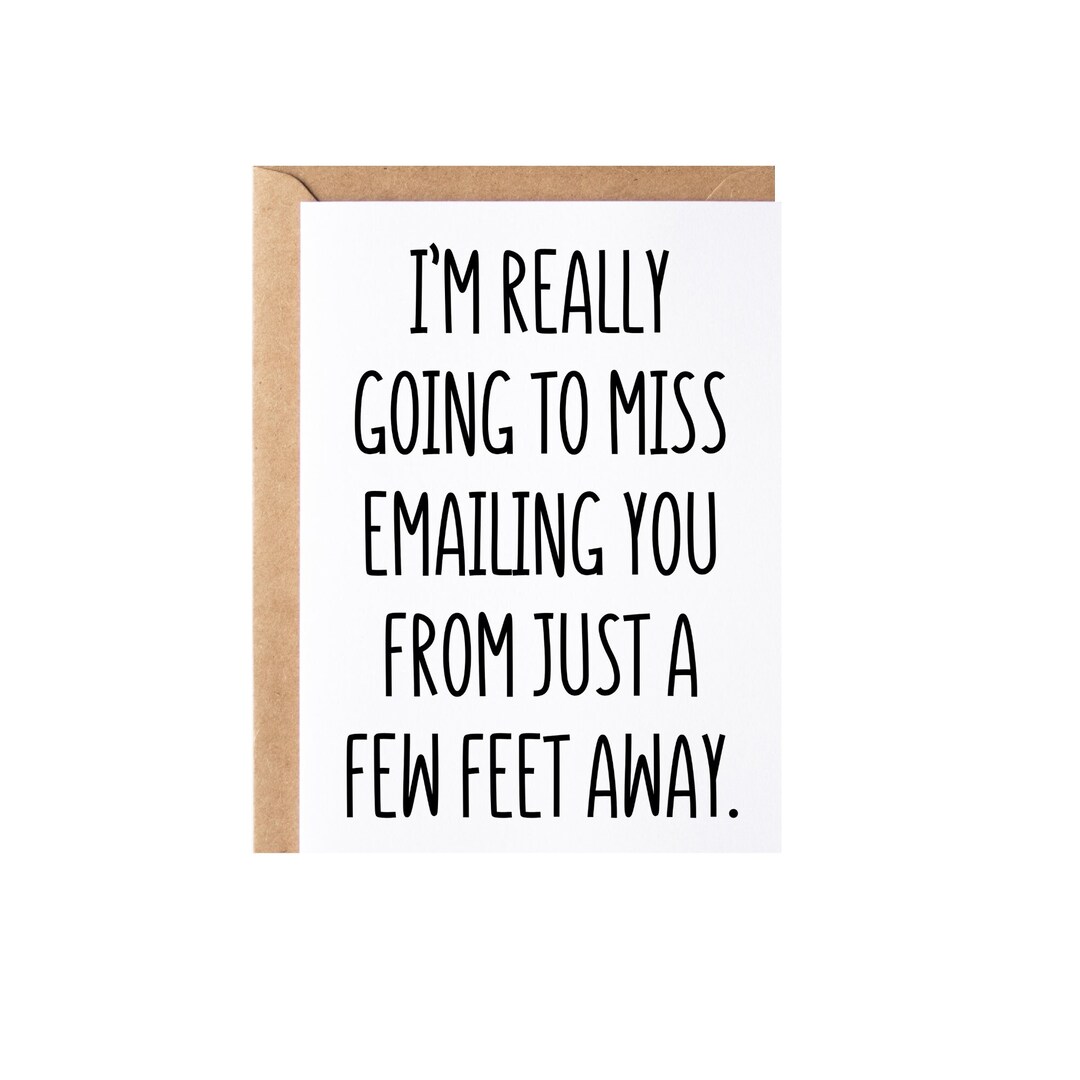 Coworker Leaving Card | Congrats New Job Colleague Goodbye Present ...