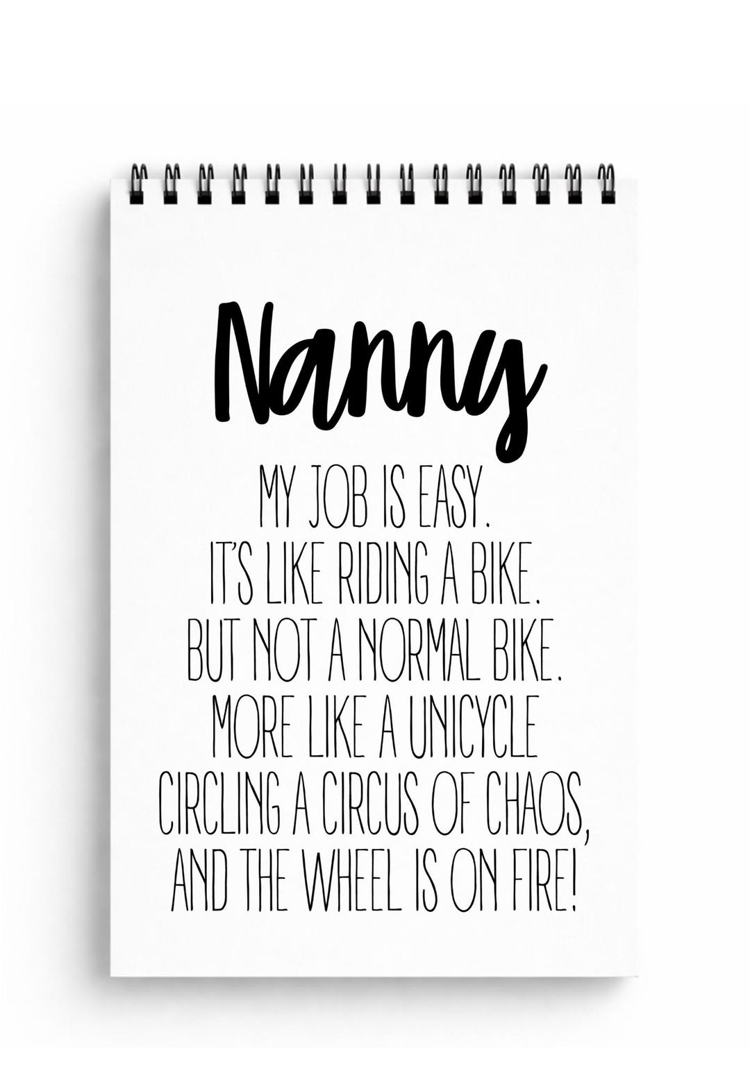 Nanny Thank You Gift, Funny Appreciation Present Idea for Nannies ...