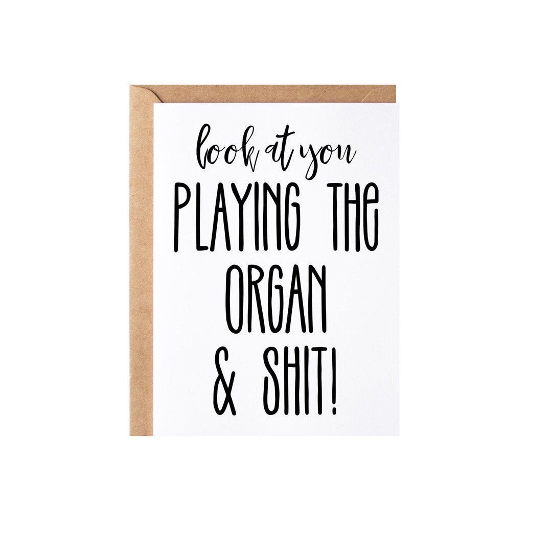Organ Player Gift, Card | Funny Organist Present Idea From Friends and ...