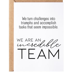 Employee Appreciation Card, Staff Gift | Team Thank You Gift | Welcome ...