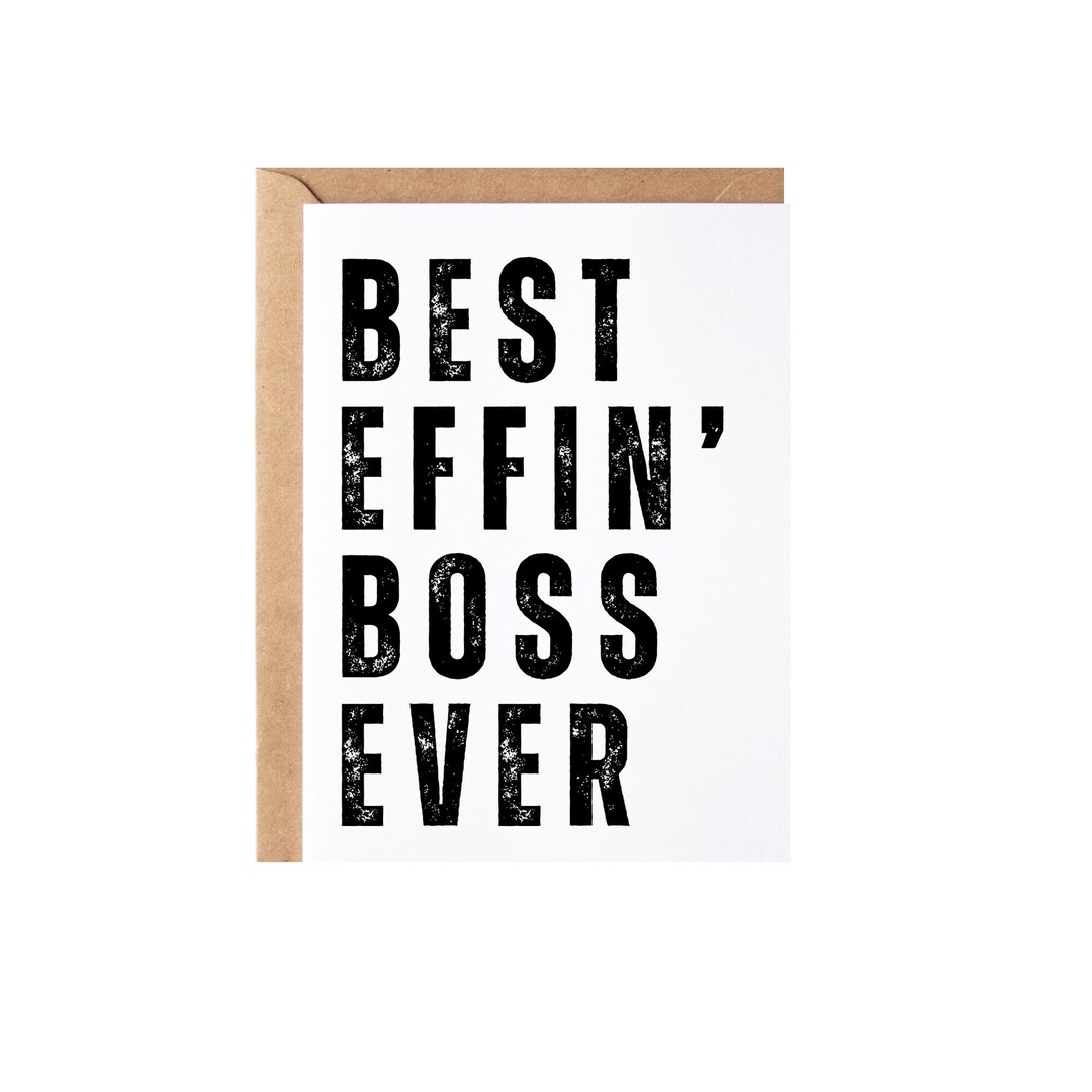 Bosses Day Card, Boss Day Gift | Funny Boss's Day Thank You ...