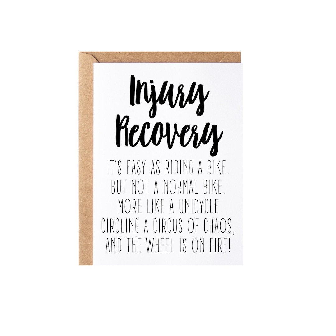 Injury Recovery Gift Idea, Card | Get Well Feel Better Soon - Funny ...