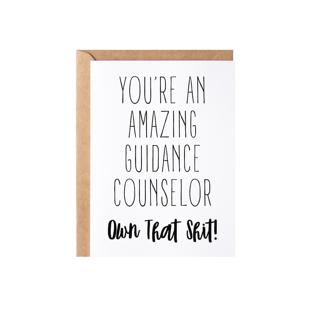 Guidance Counselor Gift, Card | School Guidance Counselor Thank You ...