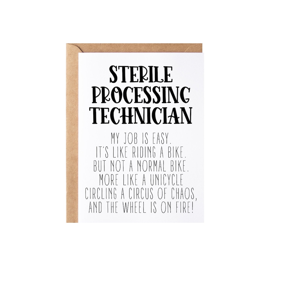 Sterile Processing Technician Gift, Card | Funny Sterile Processing ...