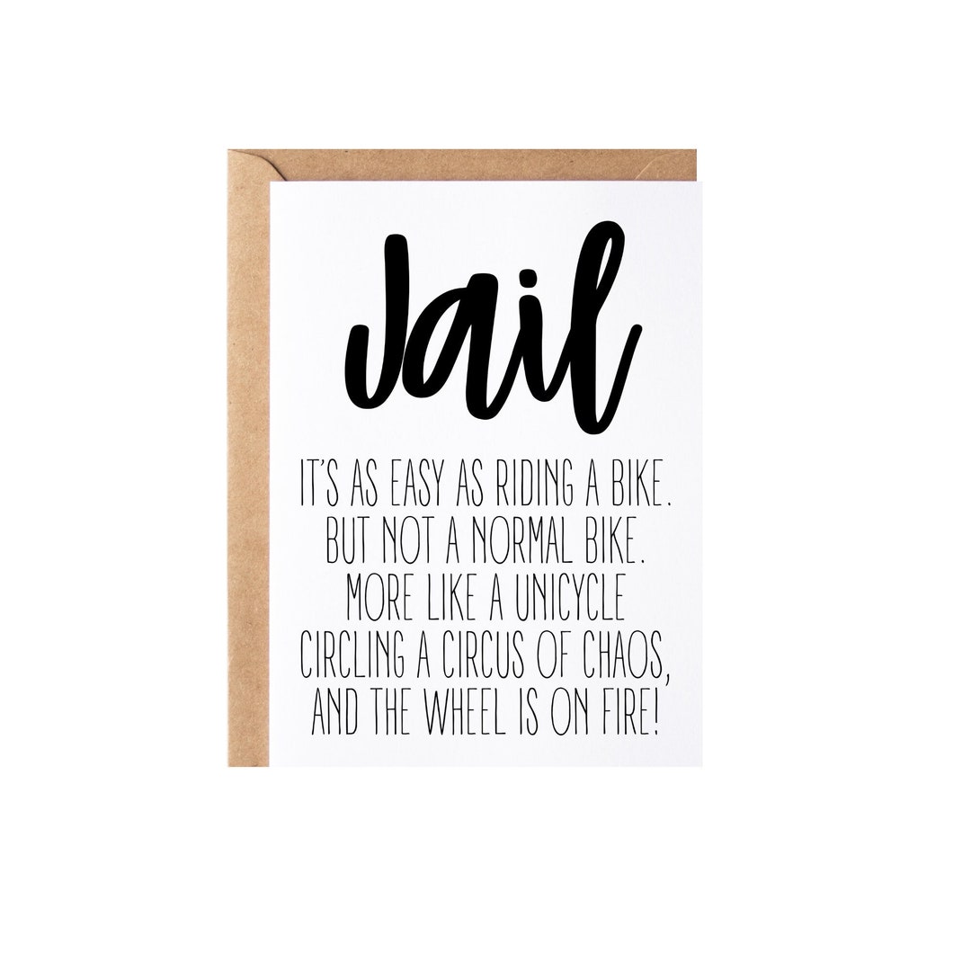 Welcome Home From Jail Gift, Card | Funny Coming Home From Jail Present ...