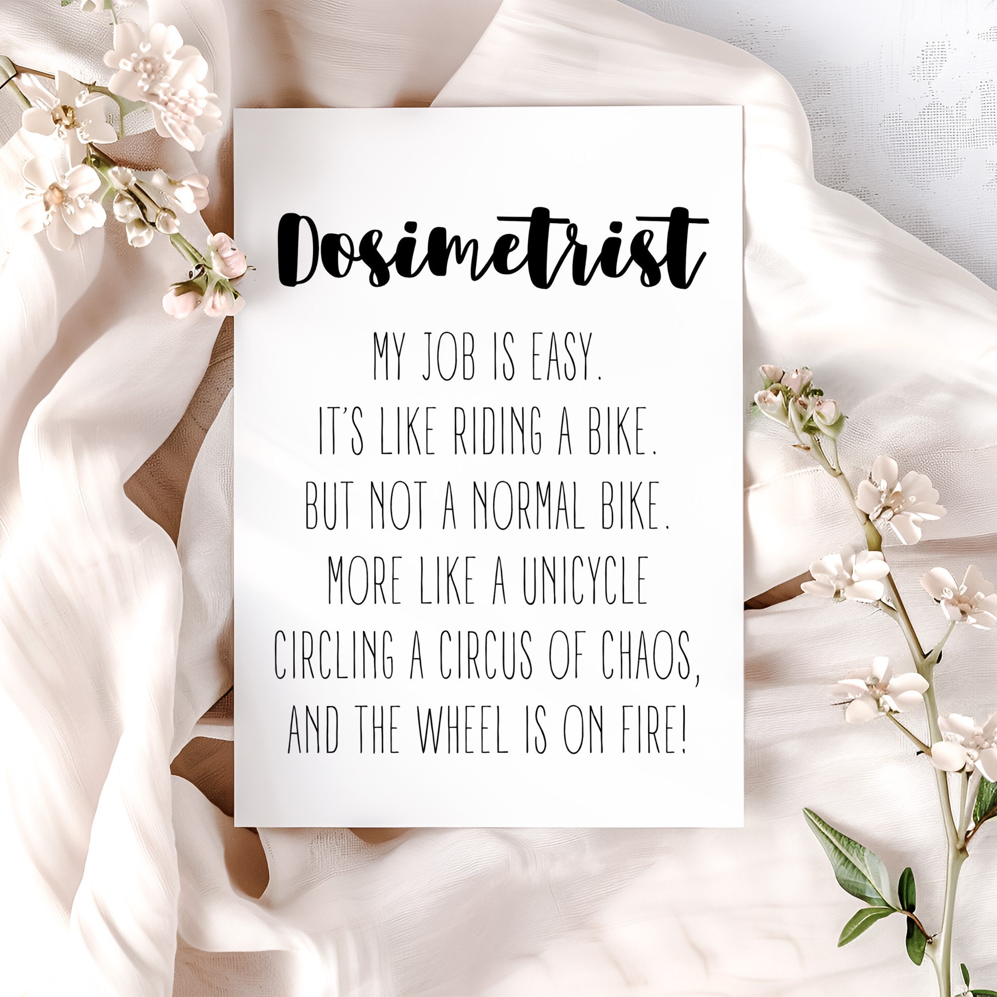 Dosimetrist Gift, Card | Funny Congratulations on Becoming A ...
