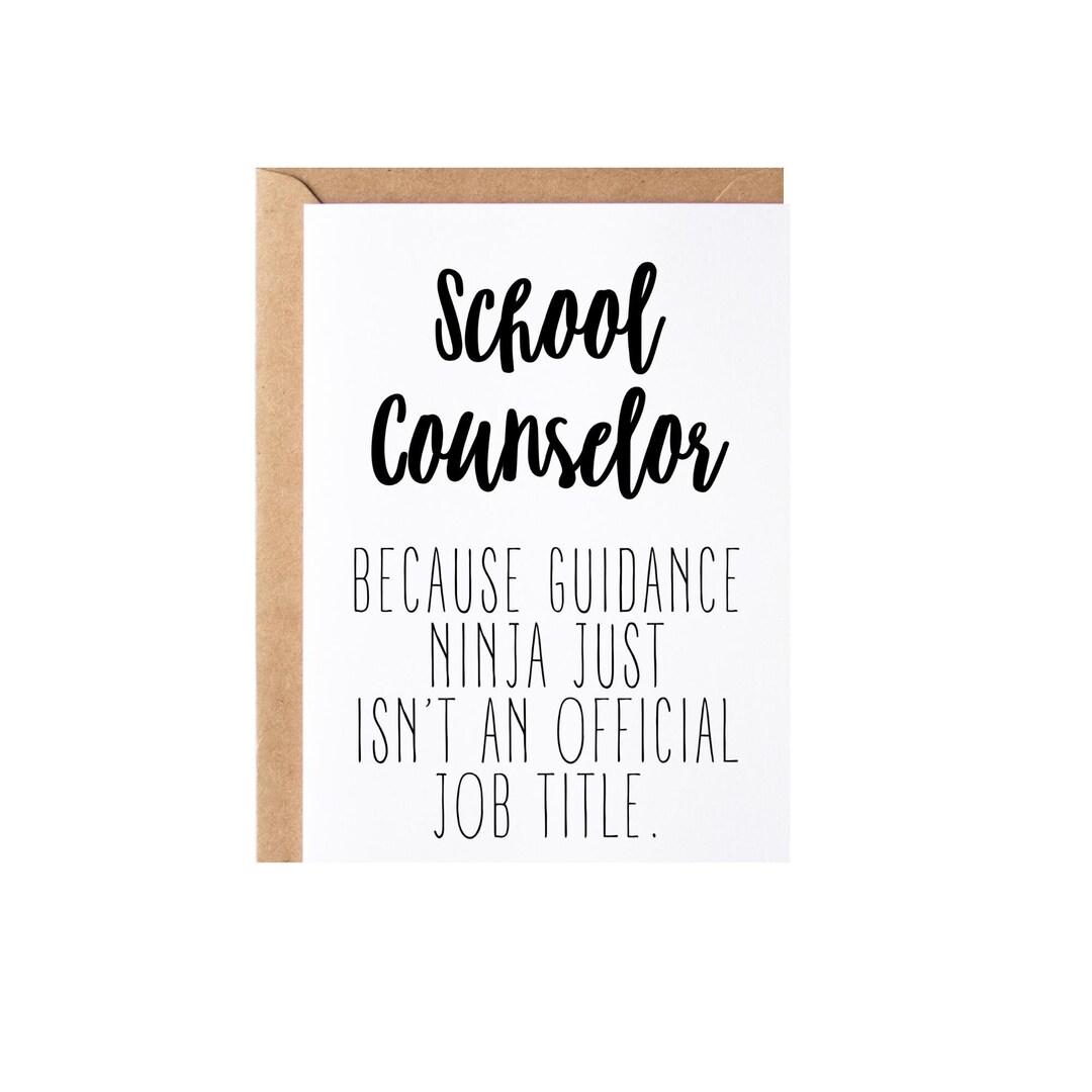School Counselor Gift, Card | Funny School Counselor Thank You ...