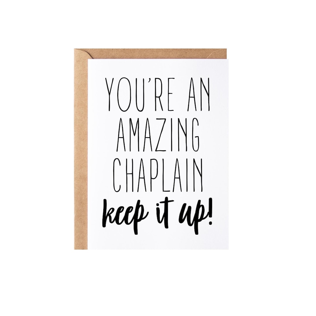 Chaplain Gift, Card | Funny Chaplain Thank You Appreciation Present ...