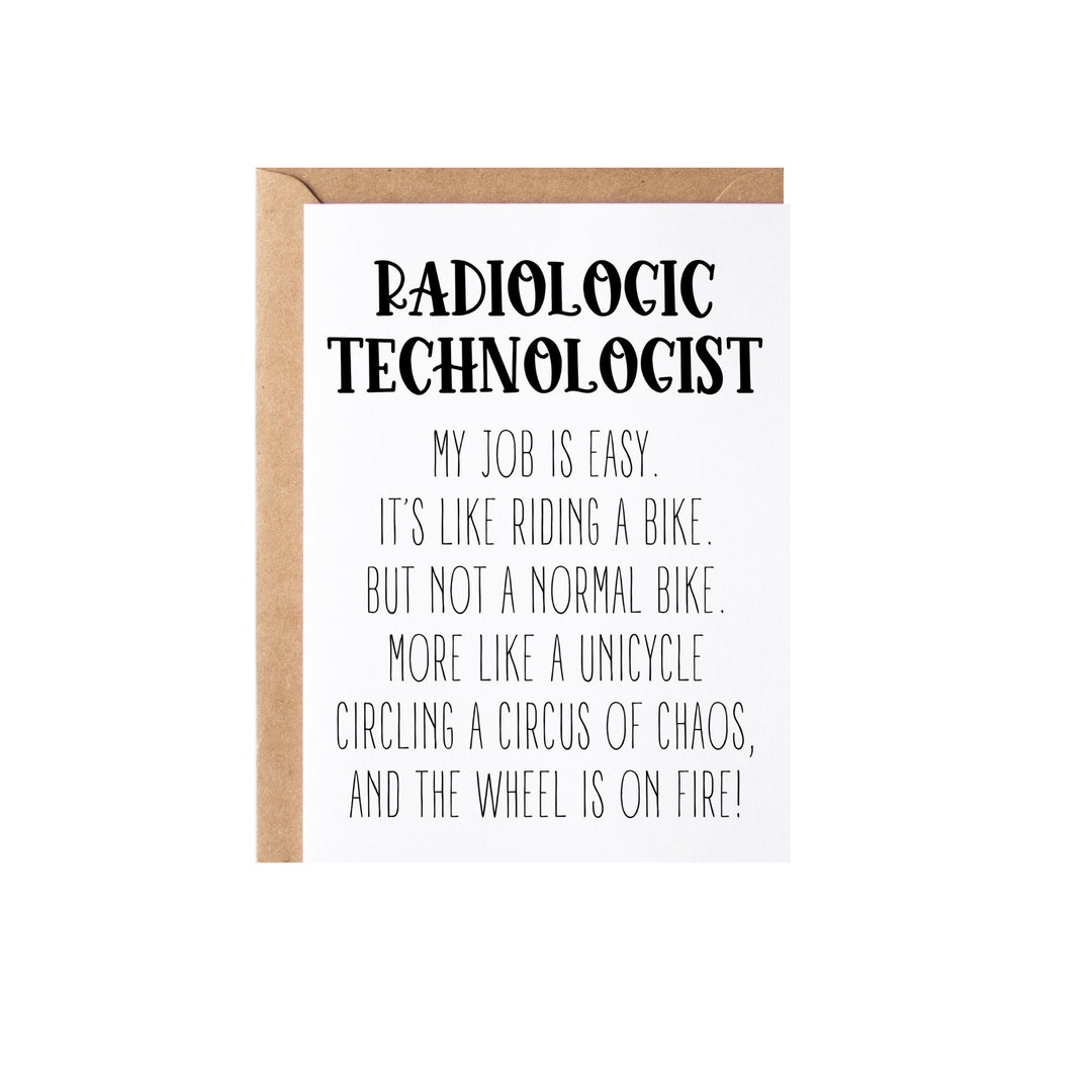 Radiologic Technologist Gift, Card | Funny Congratulations on Becoming ...