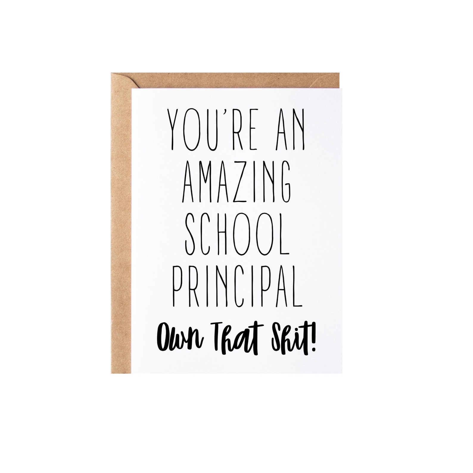 School Principal Gift, Card | Funny School Principal Thank You ...