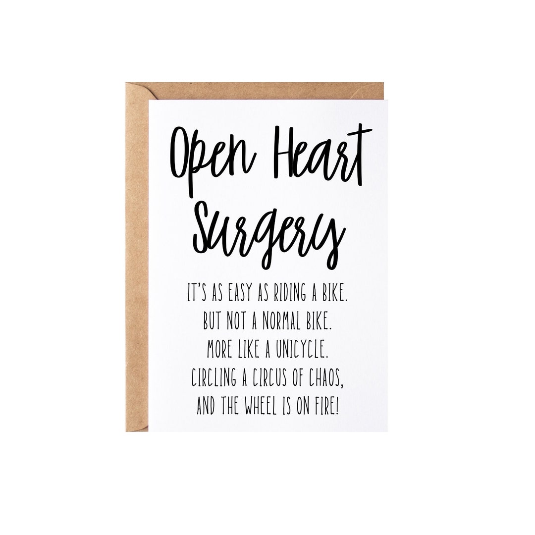 Heart Surgery Recovery Gift, Funny Heart Transplant Replacement Present ...