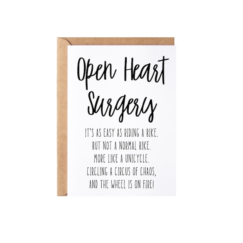 Heart Surgery Recovery Gift, Funny Heart Transplant Replacement Present ...