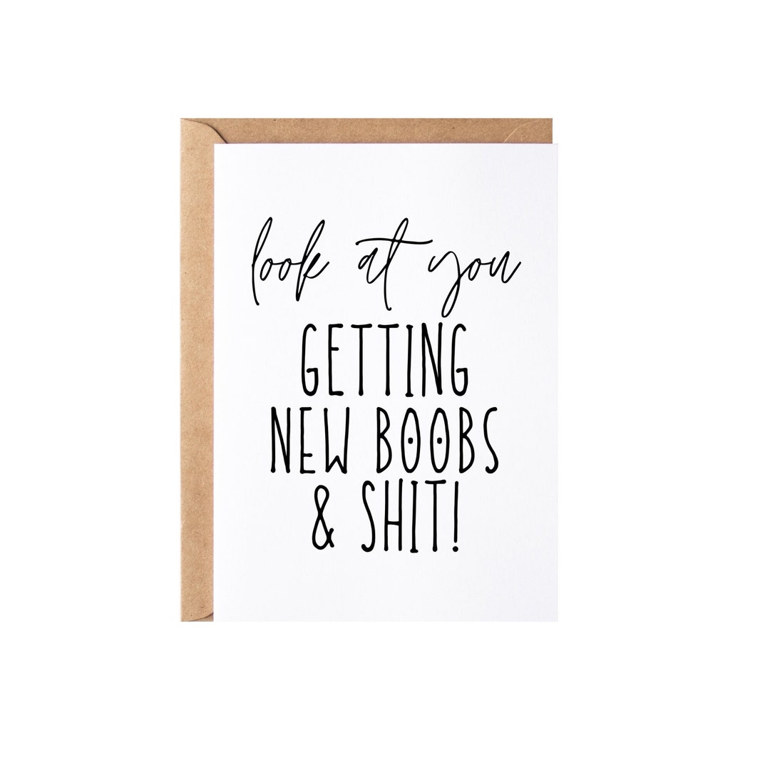 Breast Augmentation Gag Gift for Her | Breast Surgery, Funny Breast ...