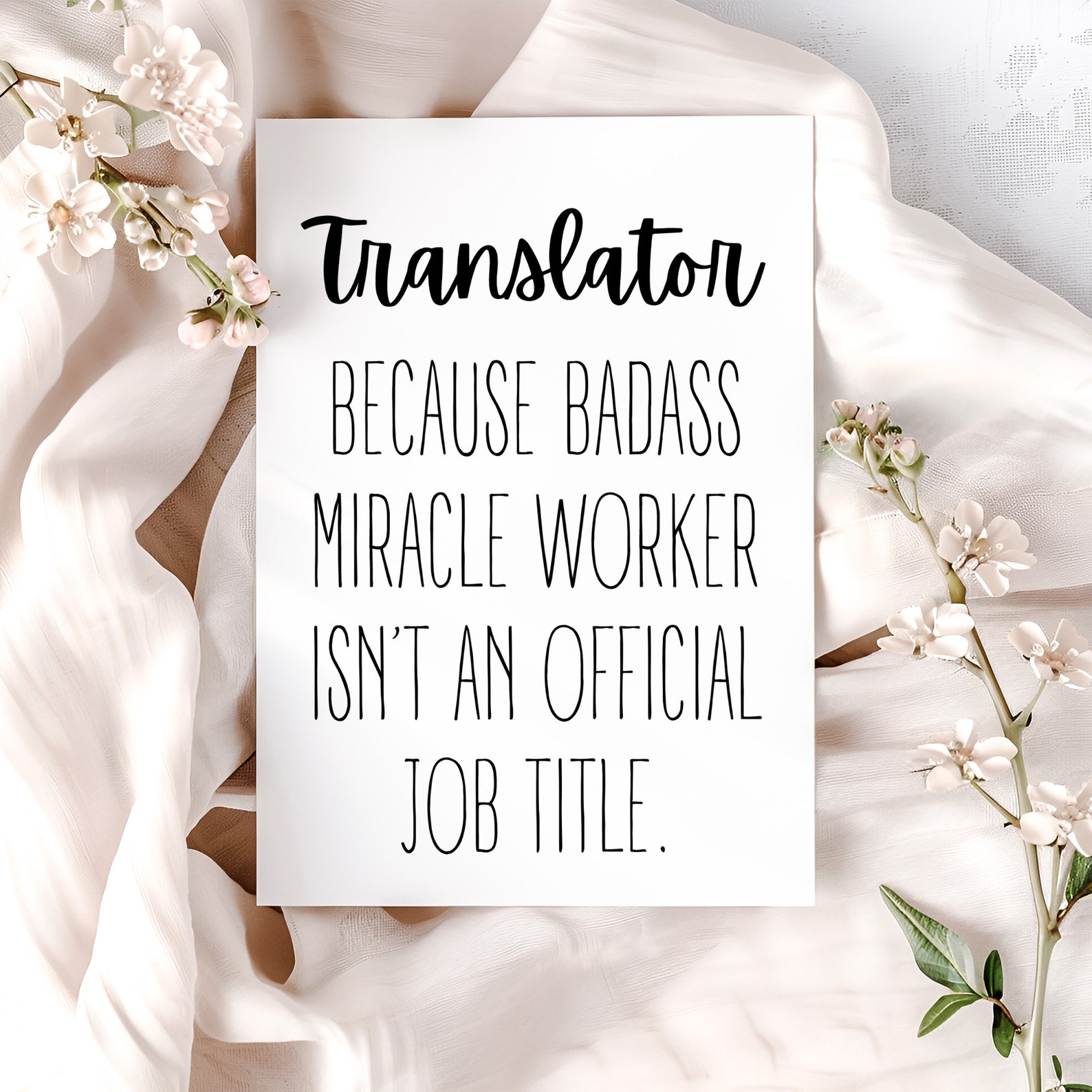 Translator Gift, Card | Funny Translator Thank You Appreciation Gift ...