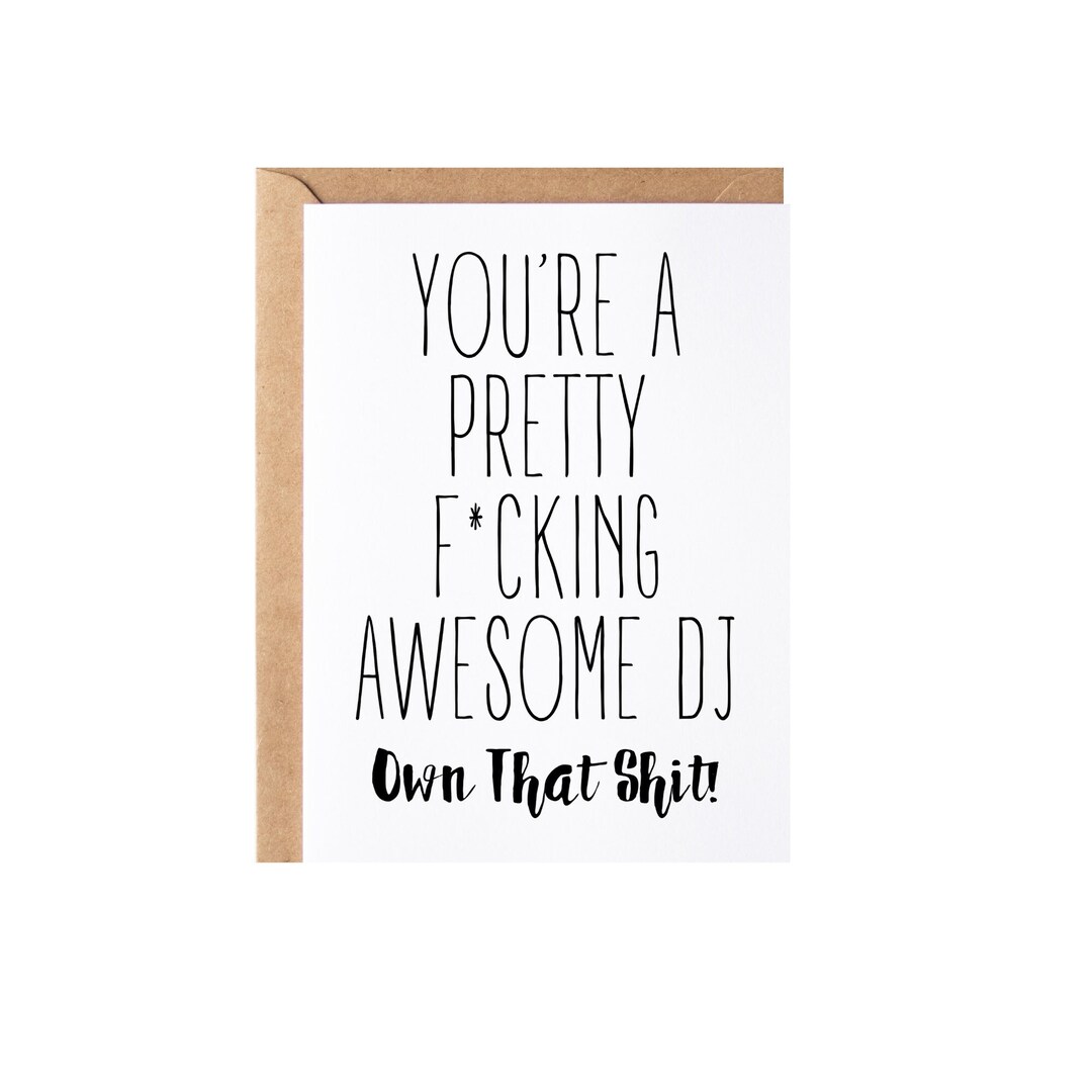 DJ Gift, Card | Funny Disk Jockey Thank You Appreciation Present Idea ...
