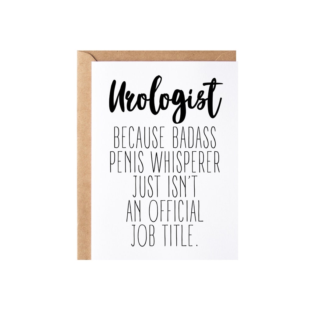 Urologist Gift, Card | Funny Urology School Student Graduation Gift ...