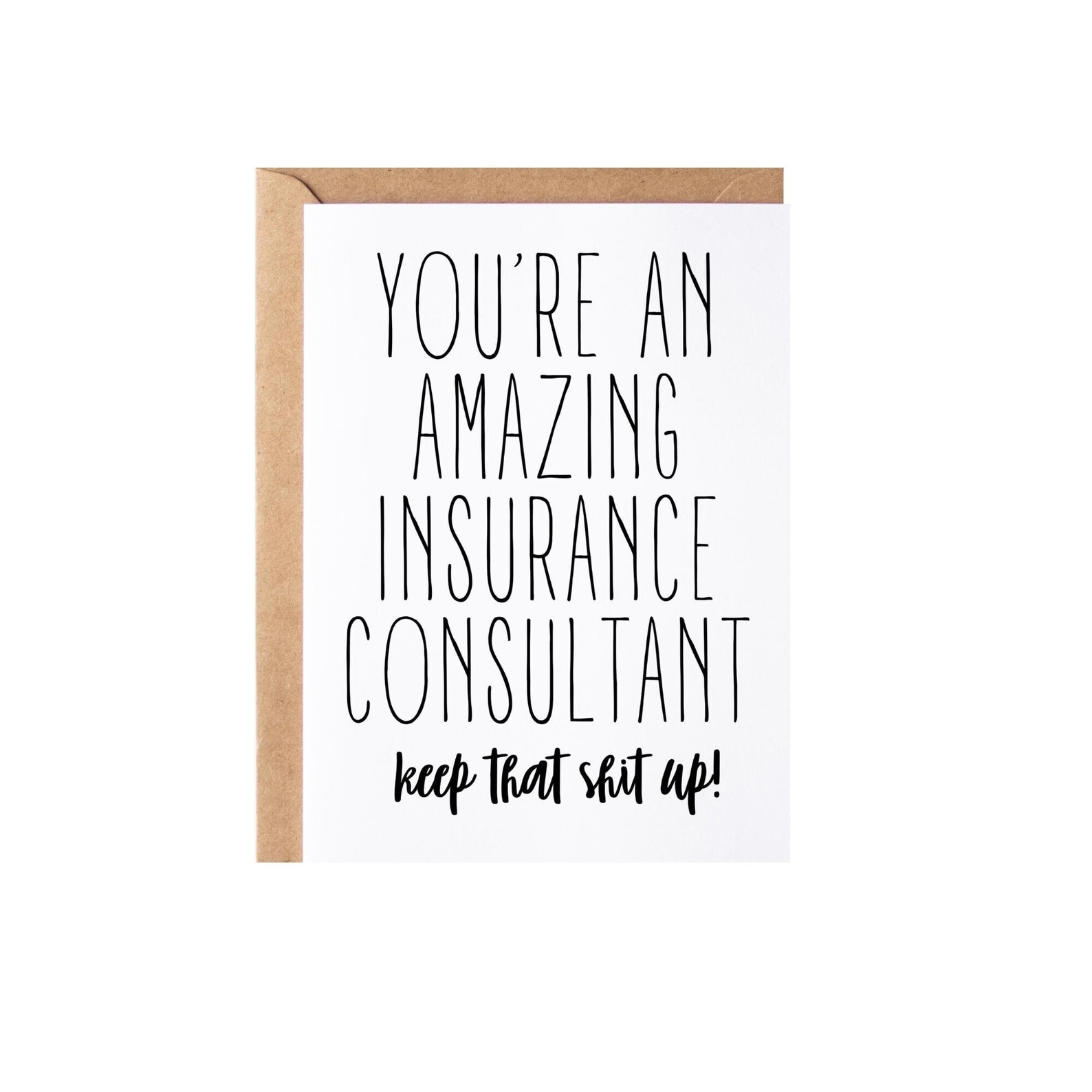 Insurance Consultant Gift, Card | Funny Insurance Consultant Thank You ...