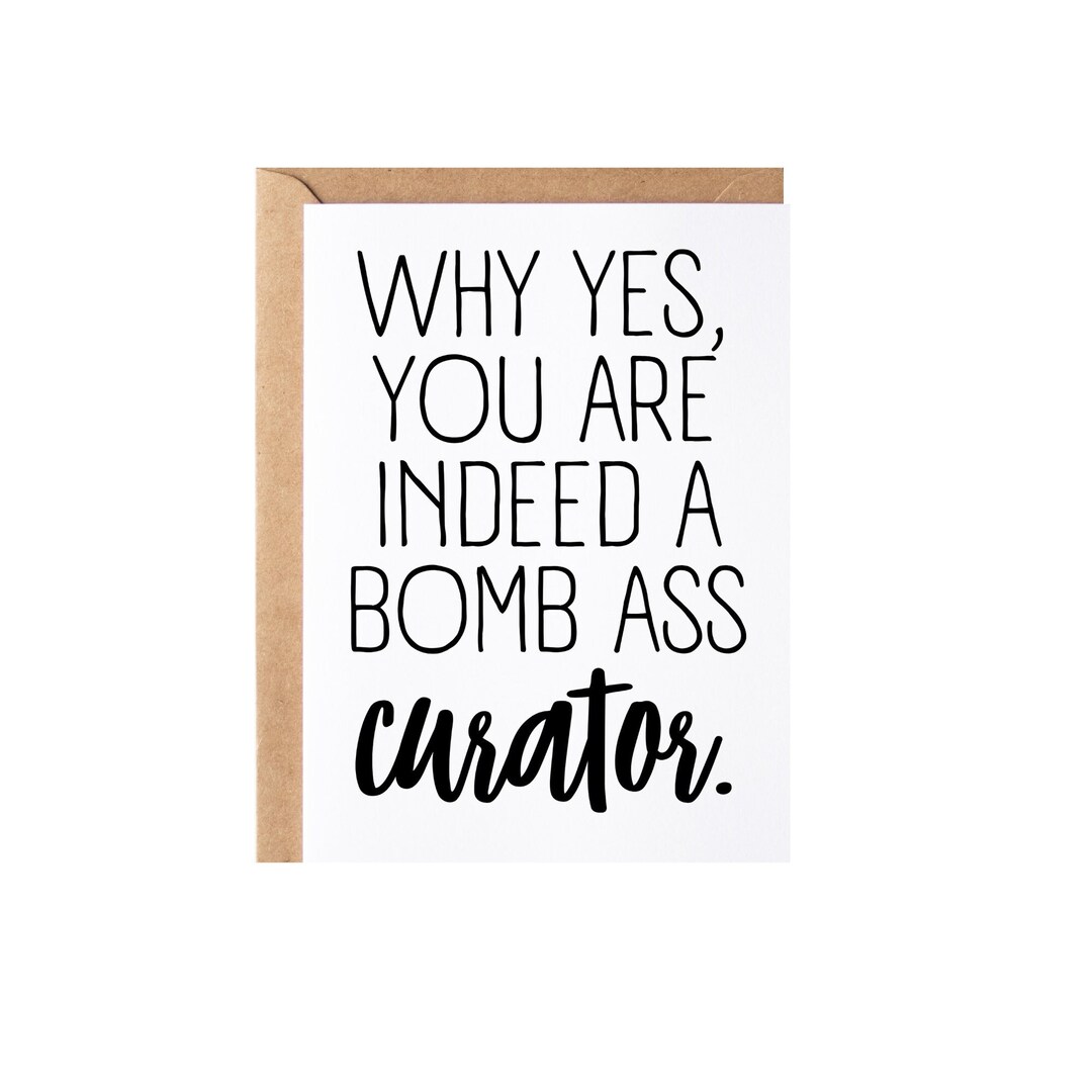 Curator Gift, Card | Funny Curator Thank You Appreciation Present Idea ...