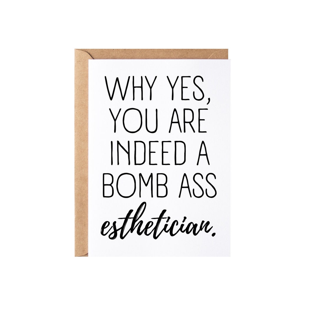 Esthetician Graduation Gift Idea, Esthetician Greeting Card ...