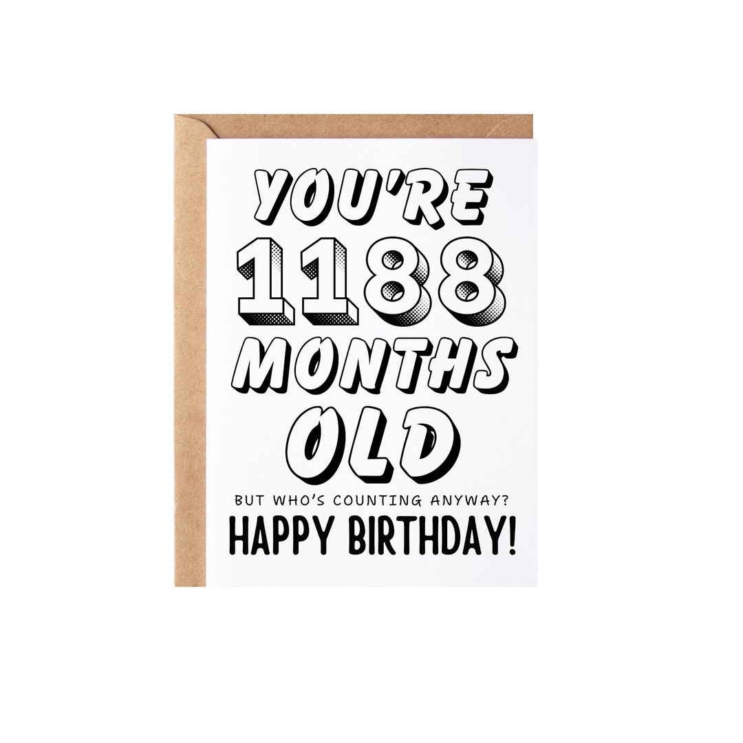 99th Happy Birthday Gift, Card Funny Turning 99 Bday Present Idea for ...
