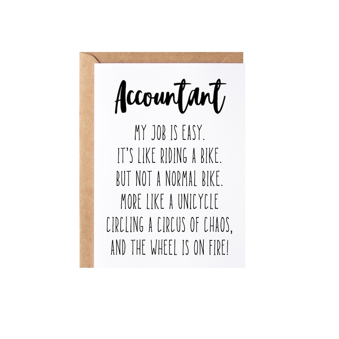 Accountant Gift, Card | Funny Accountant Thank You Present Idea ...