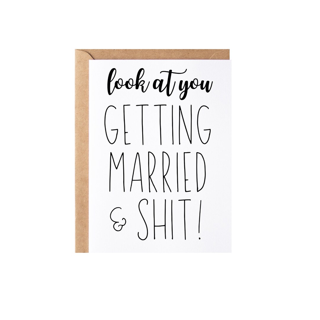 Wedding Gift for the Couple, Card | Funny Getting Married Gag Gift for ...