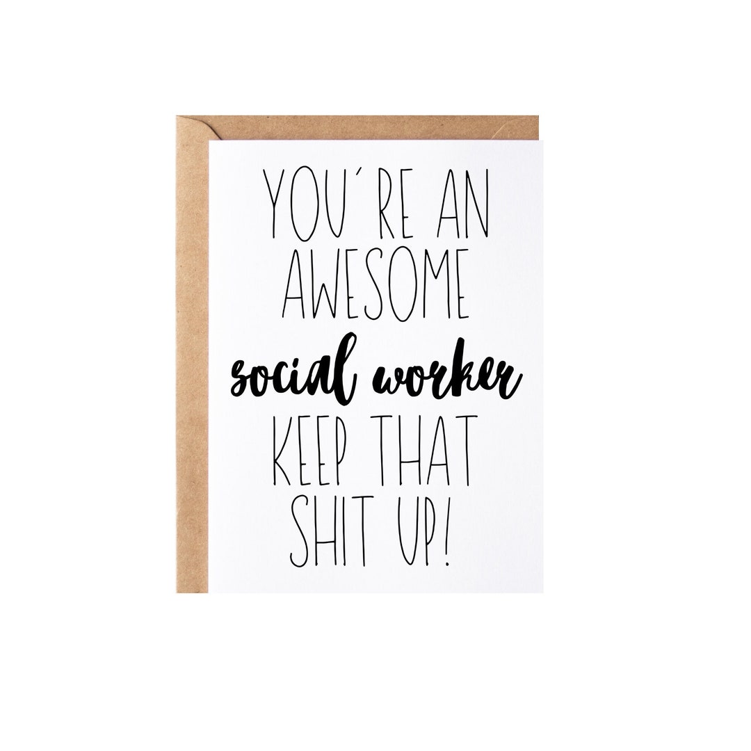 Social Worker Gift, Greeting Card | Social Worker Thank You Gift for ...