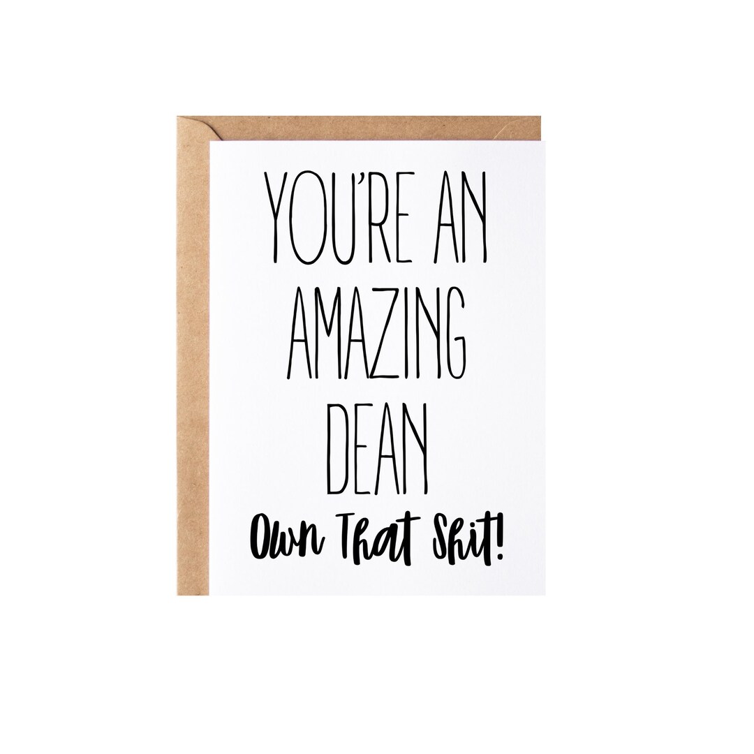 Dean Gift, Card | Dean of Students Thank You Appreciation Present Idea ...