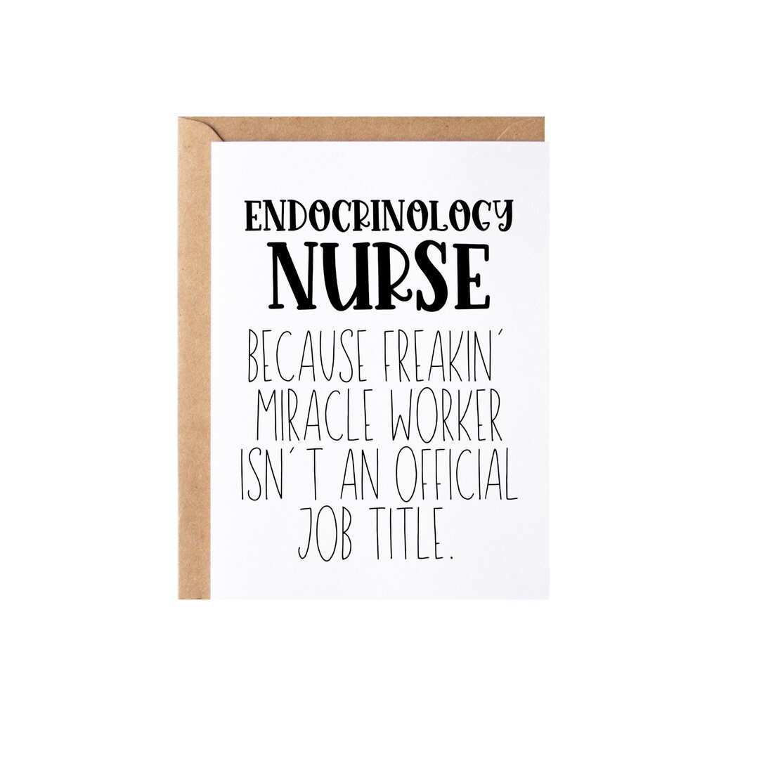 Endocrinology Nurse Gift, Card | Endocrine Nurse Student Graduation ...