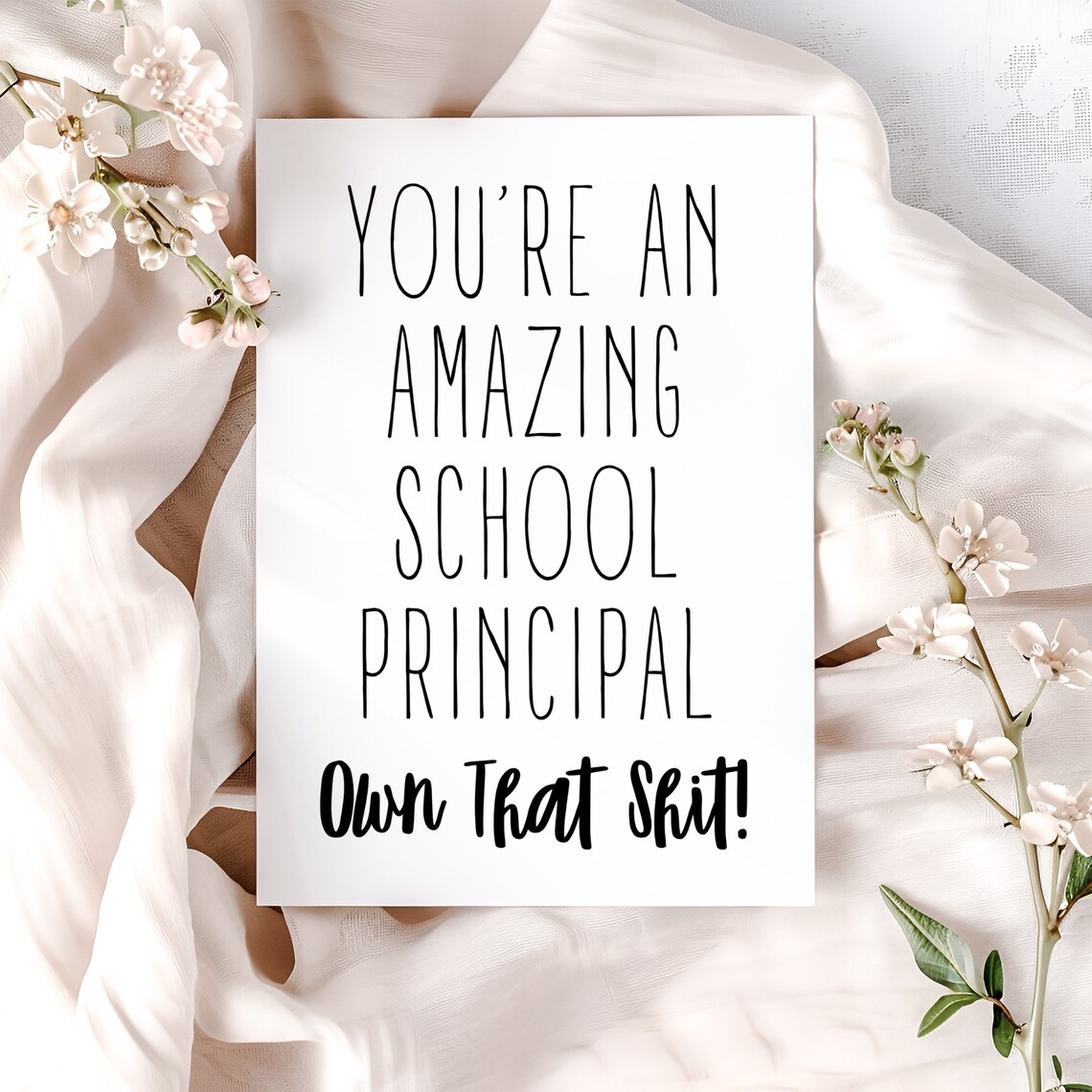 School Principal Gift, Card | Funny School Principal Thank You ...